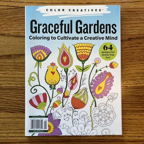Color Creatives Adult Coloring Book Graceful Gardens 2024 | eBay