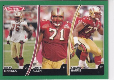 JONAS JENNINGS/LARRY ALLEN/KWAME HARRIS 2007 Topps Total #163 49ers | eBay