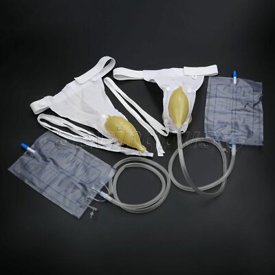 1000ML Urine Pee Holder Bag Urinal Collector Latex Incontinence Aids | eBay