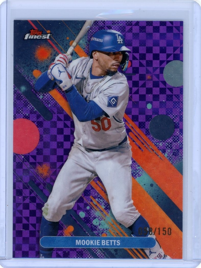 Mookie Betts 2025 Topps Finest #231 Base Rare - Red Refractor /5 Price ...