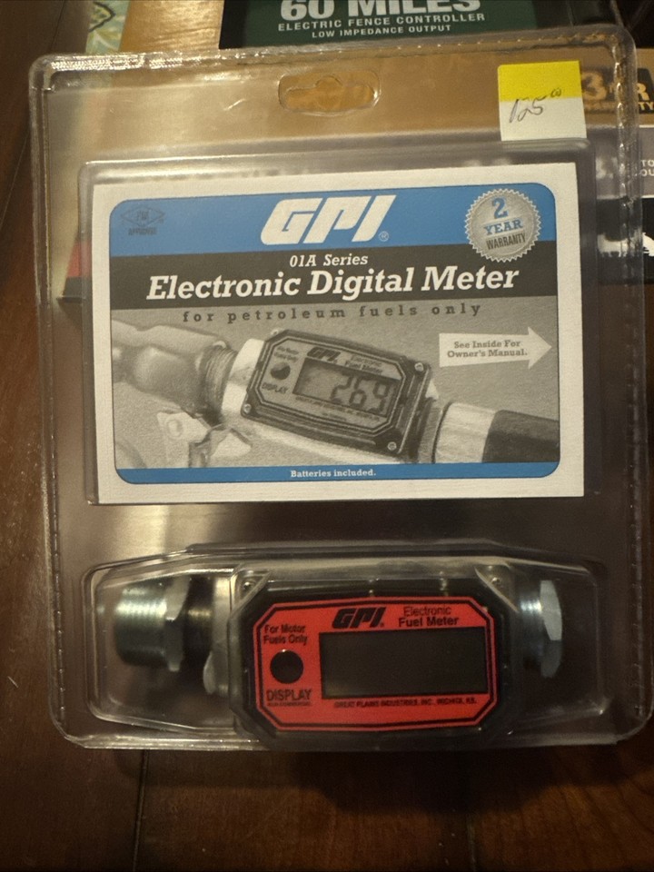 GPI 01A Series 3-30GPM Digital In-Line Fuel Meter 01A31GM BRAND NEW ...