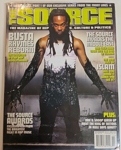 Hip Hop, Rap / THE SOURCE Magazine Nov. 2001 #146 BUSTA RHYMES Cover ...