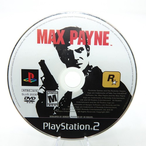 Max Payne (Sony PlayStation 2, 2001) - PS2 Game Disc ONLY Tested! | eBay