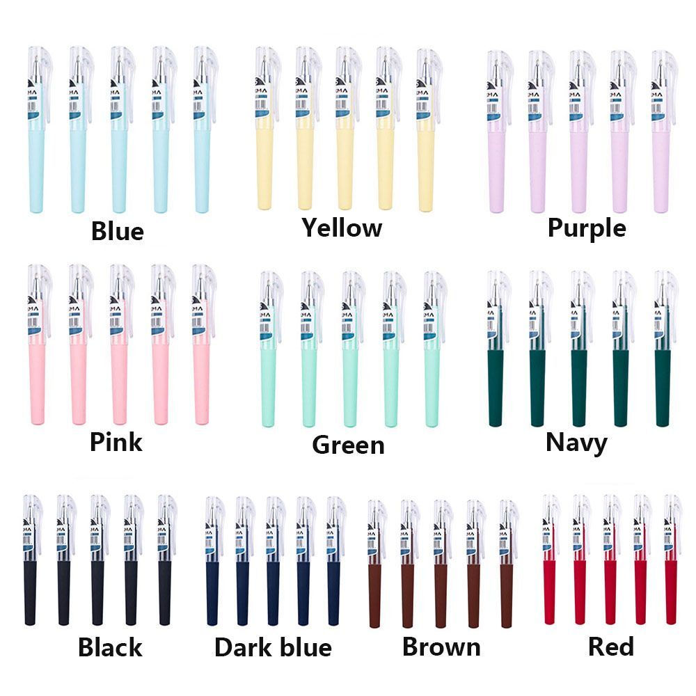 5PCS 5PCS Portable Students Ultra Pocket Pen Mini Gel Pen | eBay
