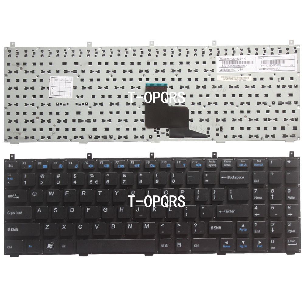 FOR Clevo P151HM1 P15xHM P15xHM1 P170HM3 P151SM P175EM1 Keyboard US No ...