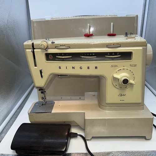 Vintage Singer Stylist Sewing Machine #534 w/ Pedal & Case - Tested | eBay