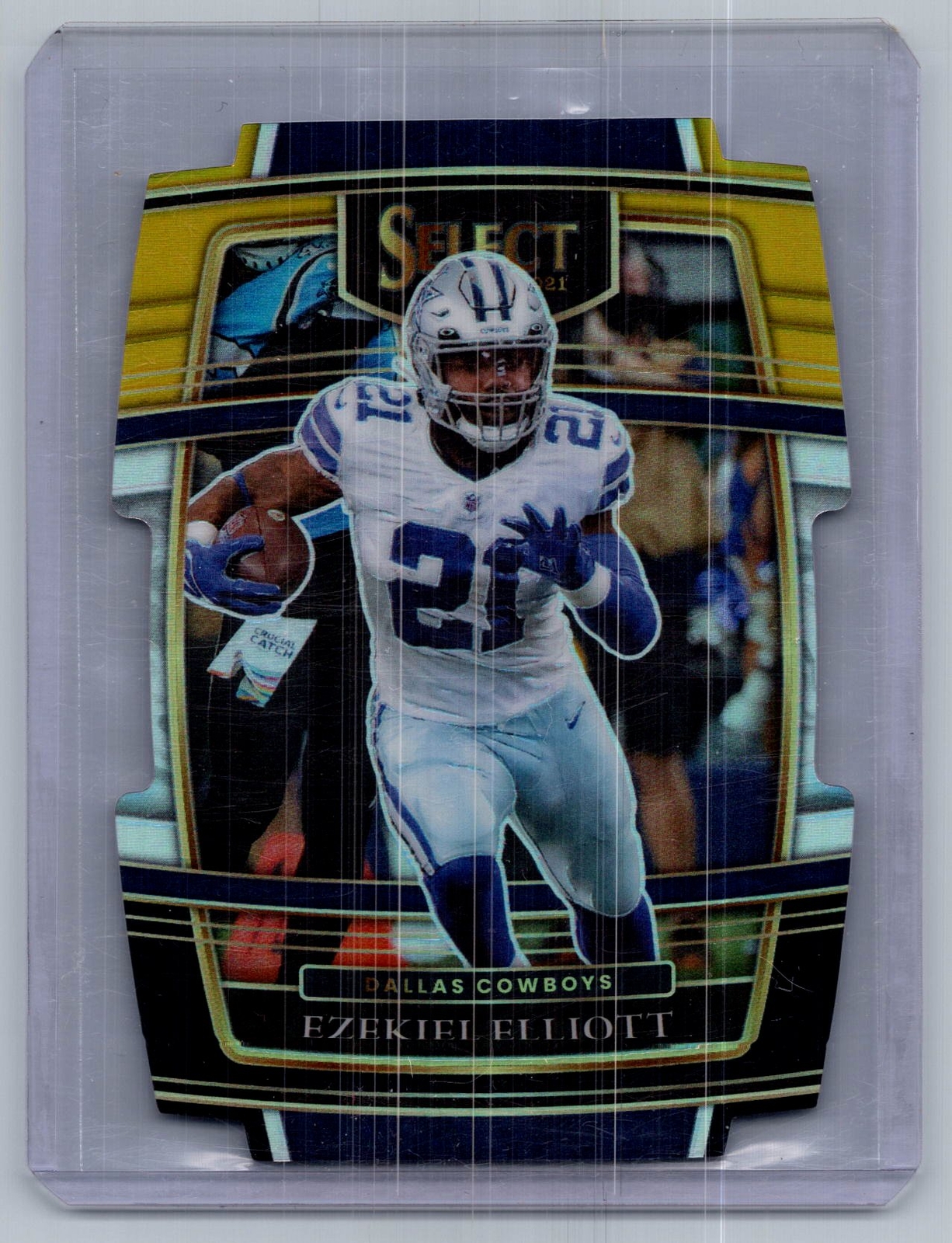 2021 Panini Select #11 Ezekiel Elliott Black and Gold Prizm Die Cut | eBay