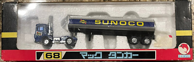 Shinsei Mini Power Vintage Semi Mack Tanker, Sunoco, MIB! | eBay