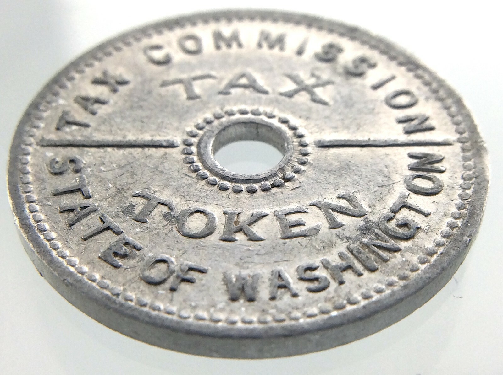Tax Commission State of Washington Tax Token Laws 1935 10 Cents or Less ...