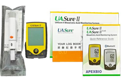 UASure II Uric Acid Test Kit Meter for Uric Acid Home Gout Monitor ...