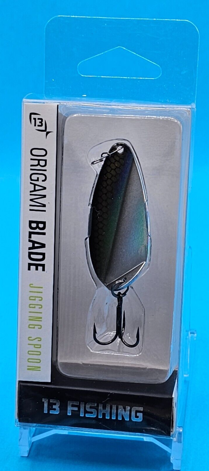 13 FISHING - Origami Blade - Ice Fishing Jigging Spoons - Shiner 3/16 ...