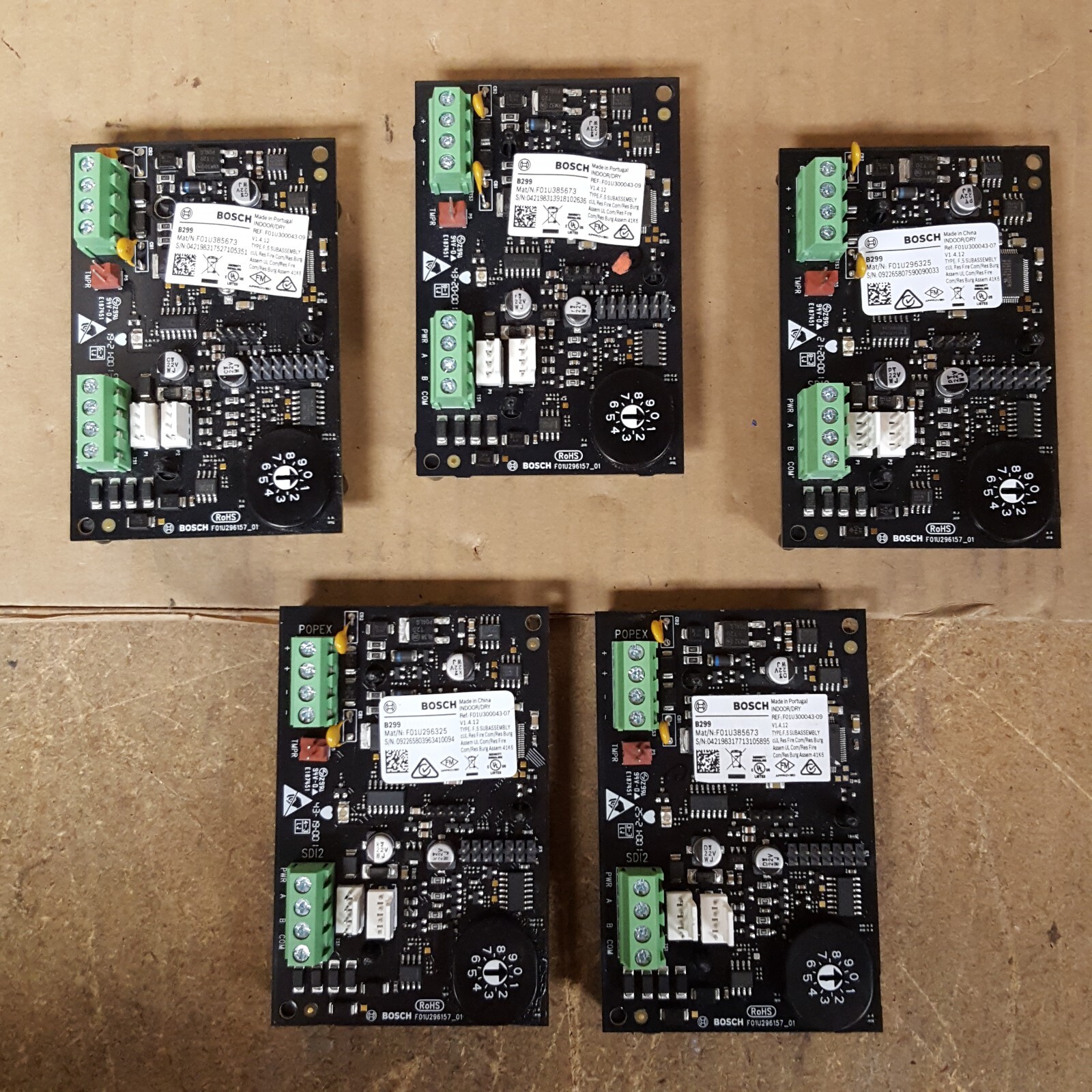 Lot of 5- Bosch POPEX B299 Expansion Module F01U296325 (No Screws ...