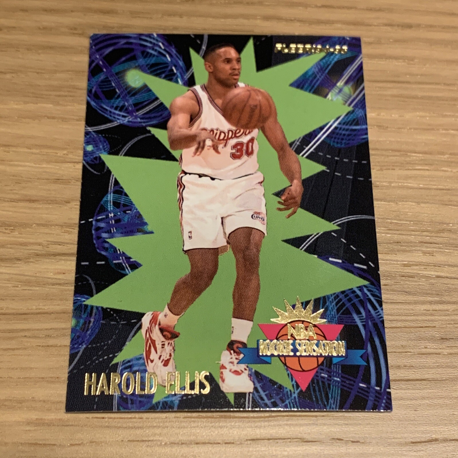 1994/95 FLEER NBA BASKETBALL CARD ROOKIE SENSATION CHASE CARD #8 HAROLD ...