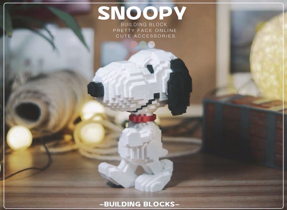 Peanuts Snoopy Magic Blocks， 1520 Pcs Mini Building Blocks Challenging ...