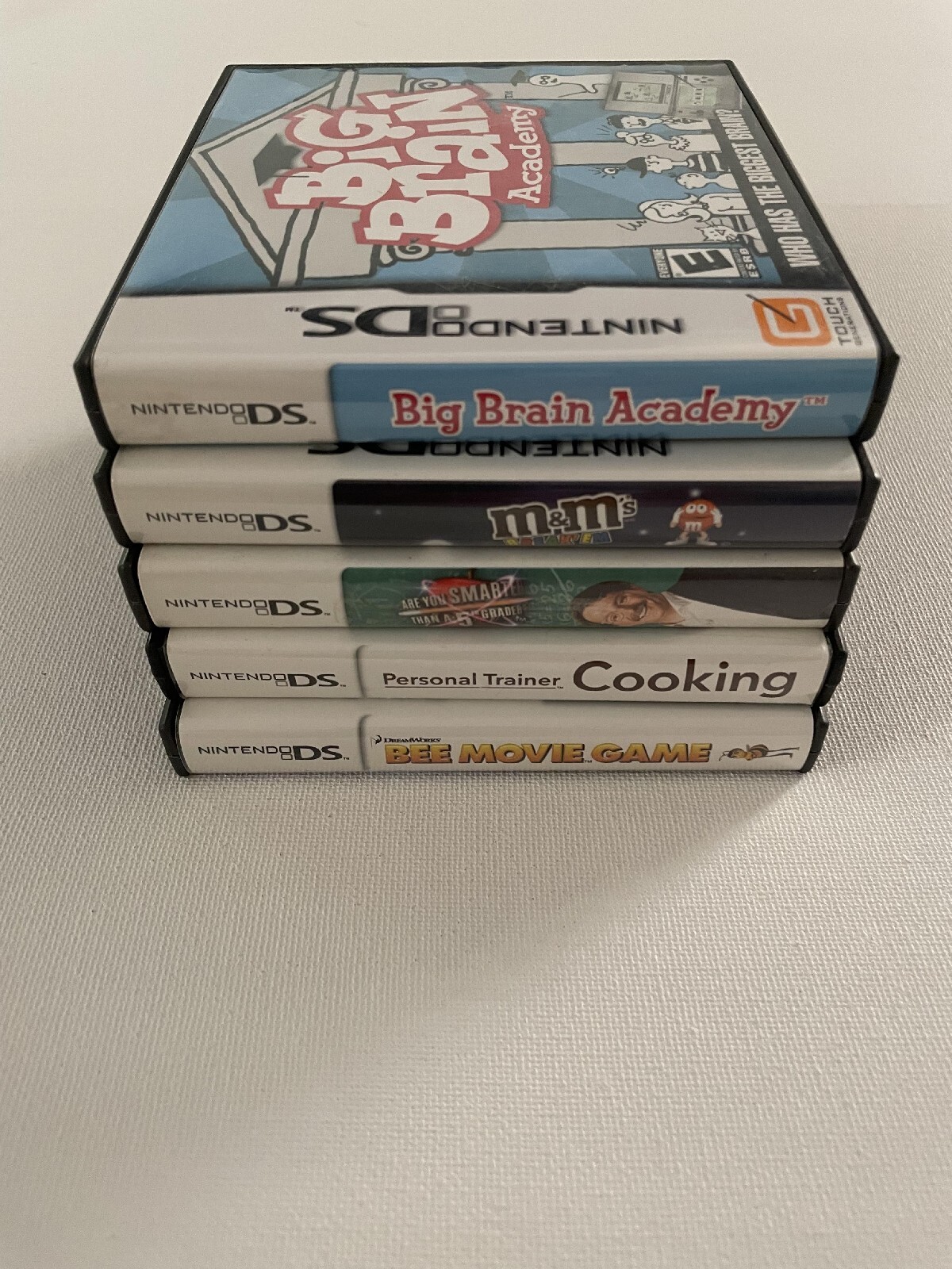 Lot Of 5 Nintendo DS Games Bee Movie Big Brain Academy M&M Break Are ...