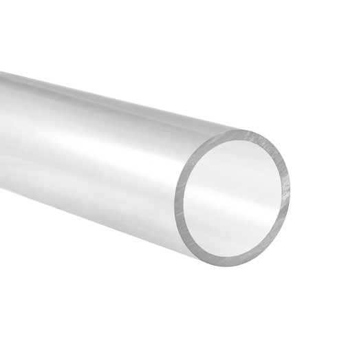 PVC Rigid Round Pipe 43mm ID 50mm OD 0.3Meter Transparent High ...