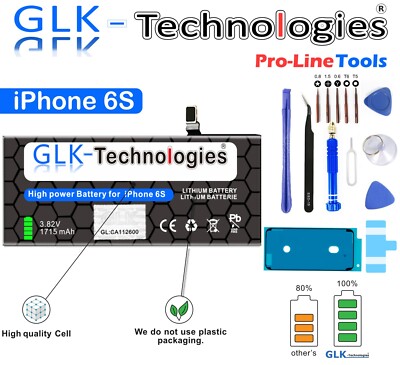 GLK Akku für Apple iPhone 6S 6 S A1688 A1633 A1700 Batterie PRO / N E U ...
