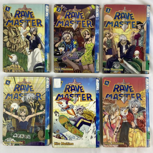 Rave Master Manga Vol. 1 2 3 4 6 11 By Hiro Mashima English Ex Library ...