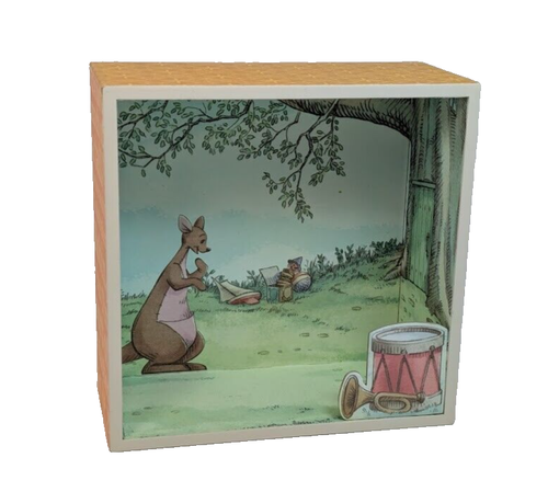 Hallmark Winnie Pooh Shadow Box ONLY Fixing Eeyores Tail Roo Drum (NO ...