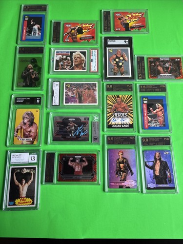 Lot Of 15! WARRIOR SOLD/WWE WWF & AEW Graded Auto Cards Scott Steiner ...