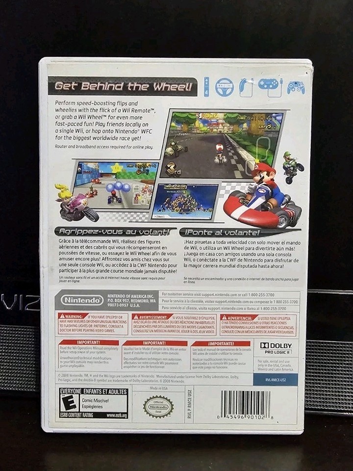 Mario Kart Wii (Nintendo Wii, 2008) No Manual Tested No Scratches | eBay