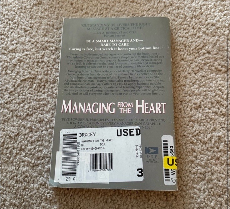 Managing from the heart book by T Bracey, J Rosenblum, A Sanford, & R ...