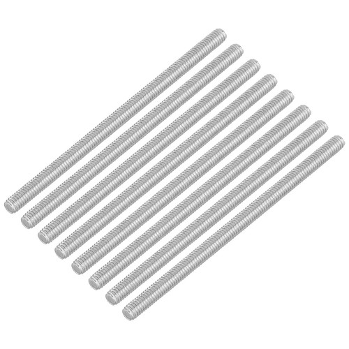 8Pcs M4 x 75mm 0.7mm Pitch 304 Stainless Steel Fully Threaded Rod Bar ...