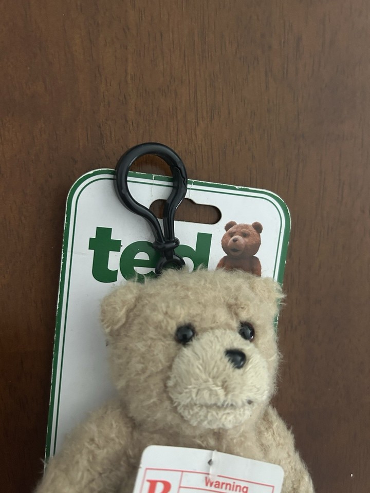 2012 Ted The Movie 6” Plush Clip-On Bag Clip Working Talking Toy - R ...