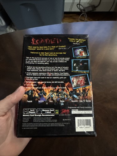 Loaded PlayStation Sony PS1 Game 1995 Long Box Complete w/ Manual ...