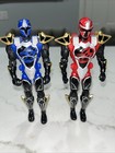 Lot Of (2) Power Rangers Red & Blue Super Ninja Steel Master Mode 5 ...