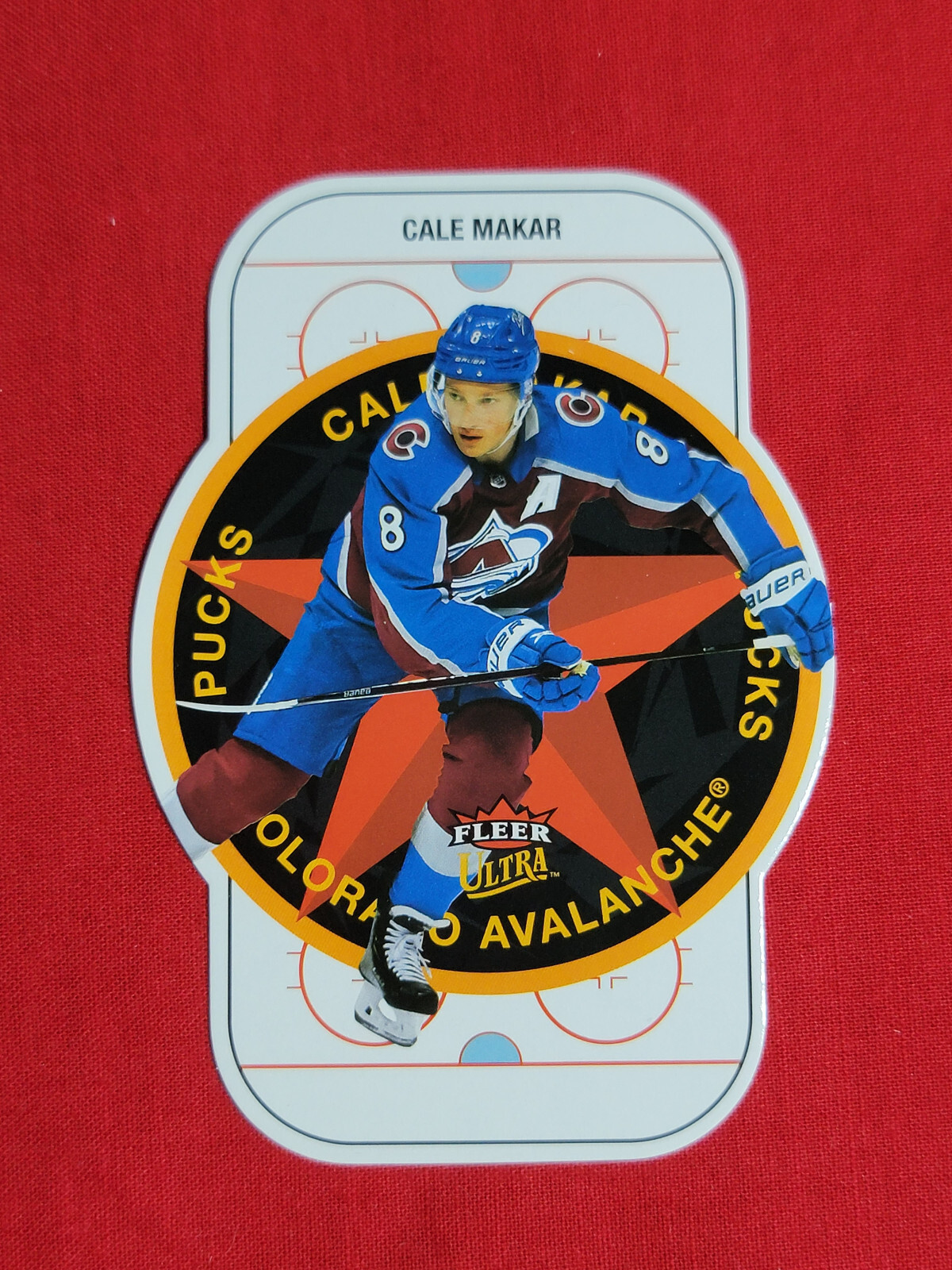 2021-22 UD Fleer Ultra Cale Makar Pucks Die-Cut Exclusive Insert #23 of ...