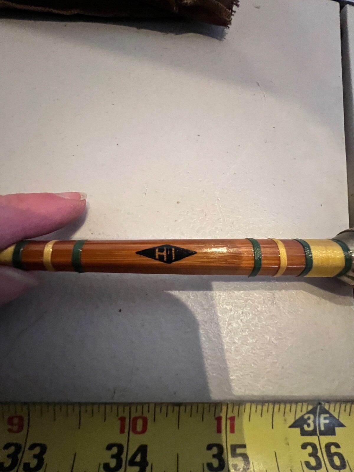 Vintage H-I Tonka Queen 2 Piece Bamboo Fly Rod Horrocks-Ibbotson w/Mt ...