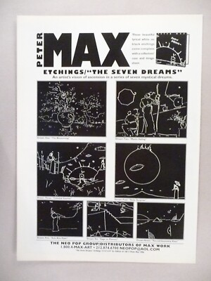 Peter Max MAGAZINE AD - 1997 | eBay