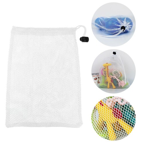 Nylon Multi Purpose Mesh Drawstring Bag Laundry Bag Stuff Sack Storage ...