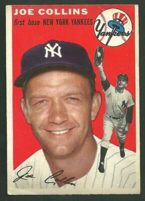 1954 Topps #83 Joe Collins Vintage Baseball Card New York Yankees 1st ...