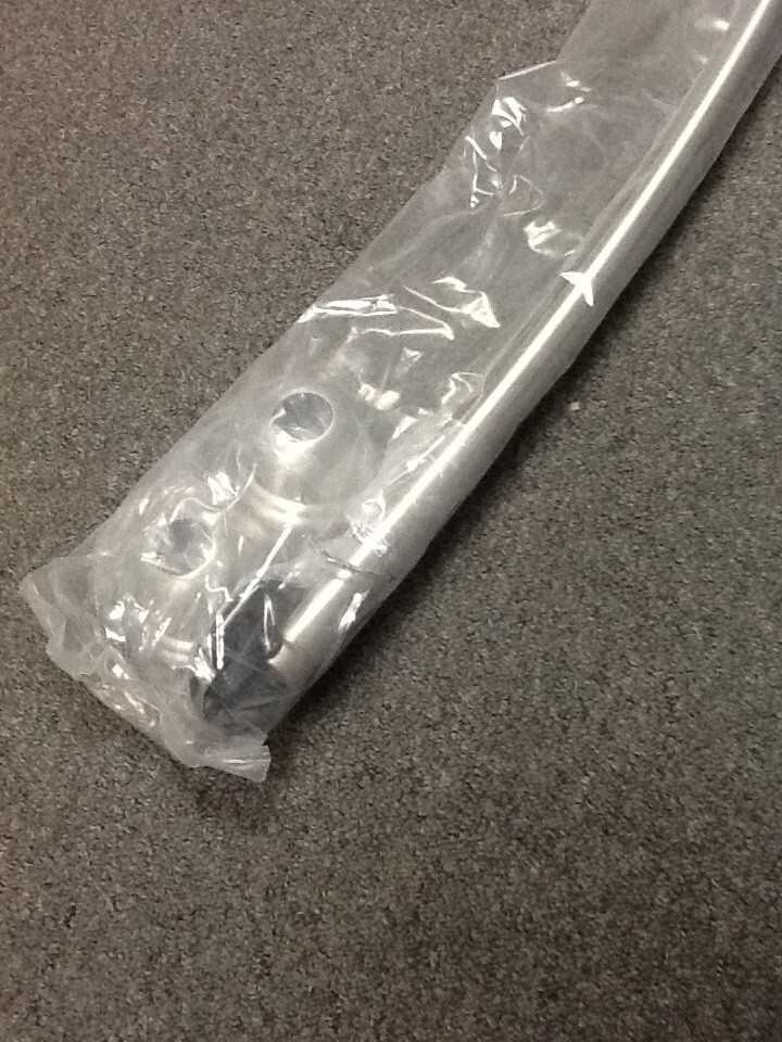 Moen 5-Foot Curved Fixed Mount Shower Curtain Rod w/ Pivoting Flange ...