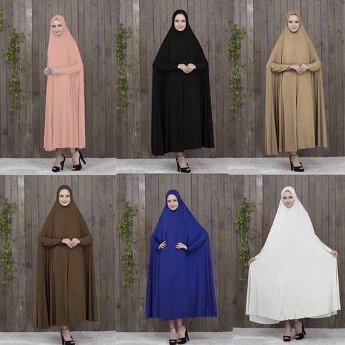 Women Muslim Prayer Burqa Full Body Dress Abaya Arab Islamic Loose ...