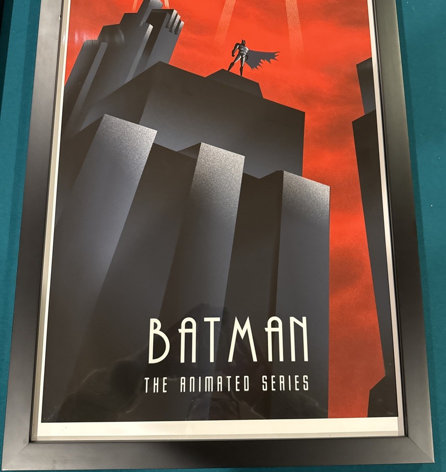 Batman Animated Series Framed Art Print Rodolfo Reyes BTAS Gotham City ...