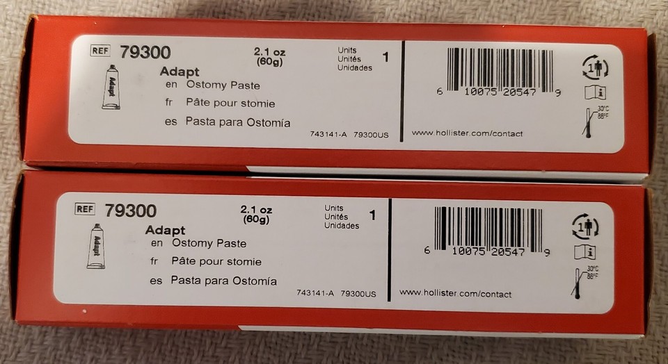 HOLLISTER OSTOMY SUPPLIES 2 Piece Drainable Pouch 18004 Skin Barrier ...