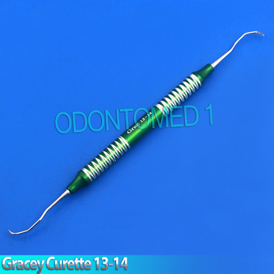 Gracey Curettes 13/14 Periodontal Dental Scalers Color Handle Green | eBay