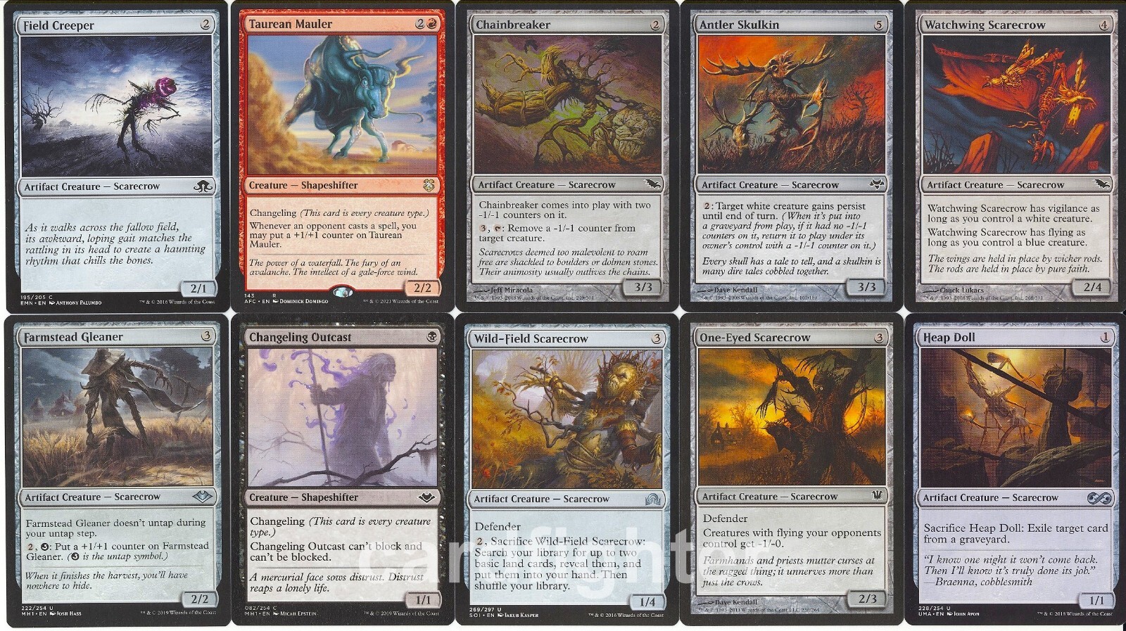 Scarecrow Tribal Commander EDH Deck - Reaper King - Shapeshifter ...