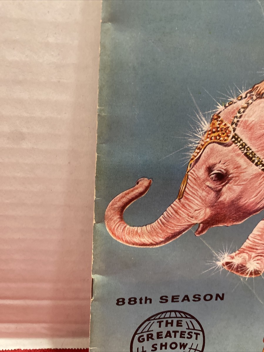 Vintage Rare Ringling Bros Barnum Bailey Circus Program 1958 Really