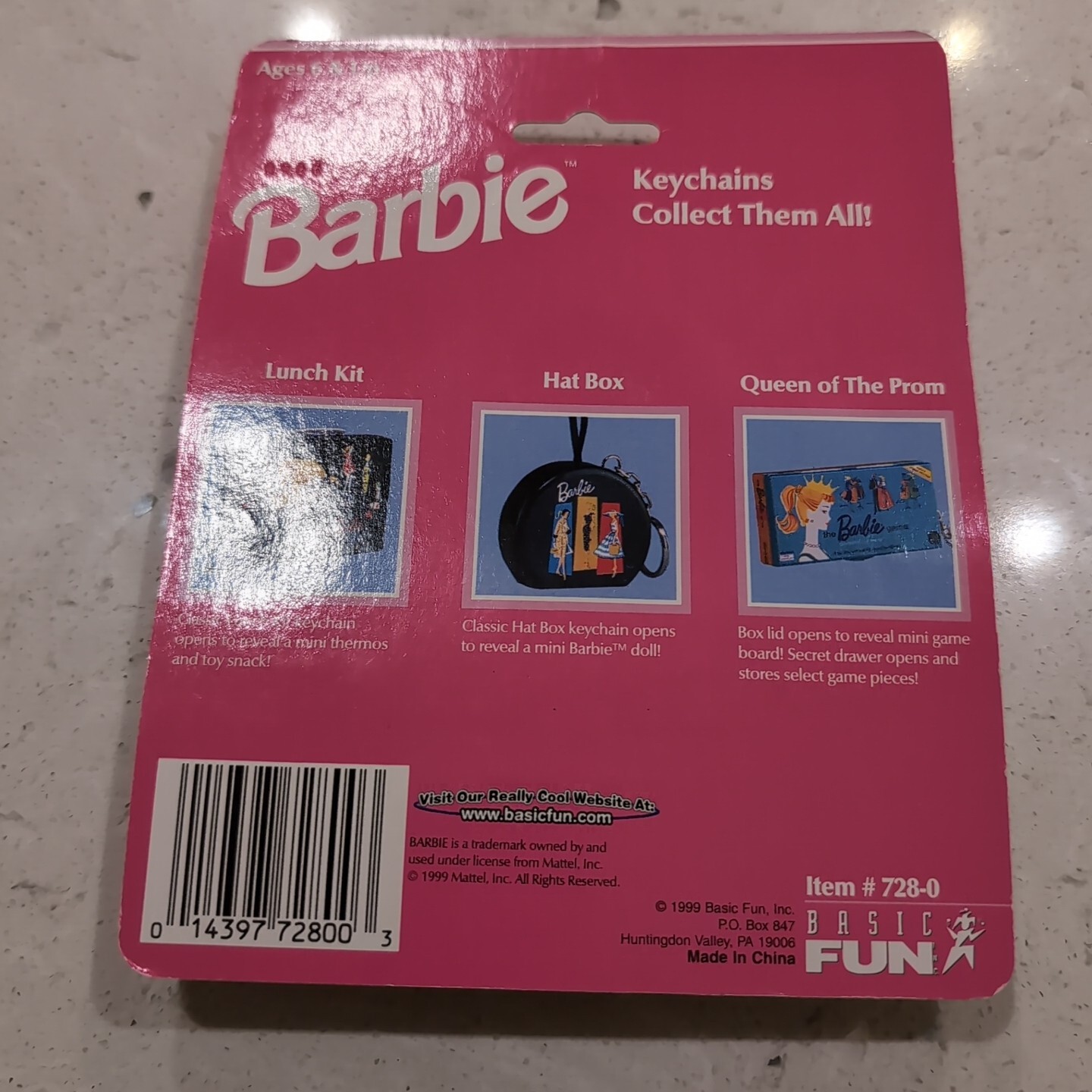 Keychain Queen of Prom Really Works Barbie Black 728-0 1999 MIB Ltd ...