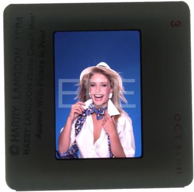 1984 Heather Thomas Movie Actress Model Harry Langdon Transparency w ...