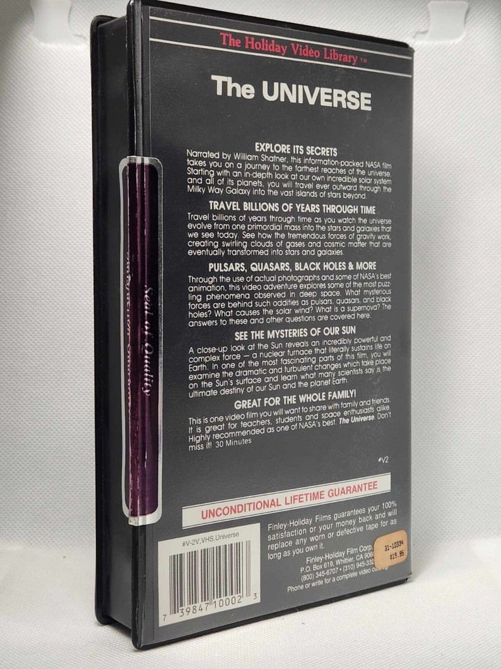 The Universe Space and Science VHS The Holiday Video Library Series ...