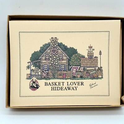 Richard Neuman Print Collection Basket Lover Hideaway Cabin Note Cards ...