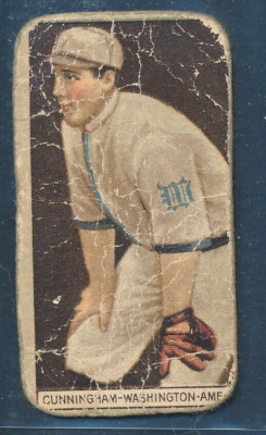 1912 T207 Broadleaf: WILLIAM CUNNINGHAM Washington Senators Rare SP ...