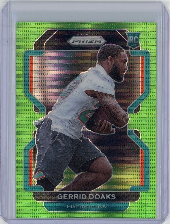GERRID DOAKS 2021 Panini Prizm GREEN PULSAR RC Rookie #426 Bearcats ...