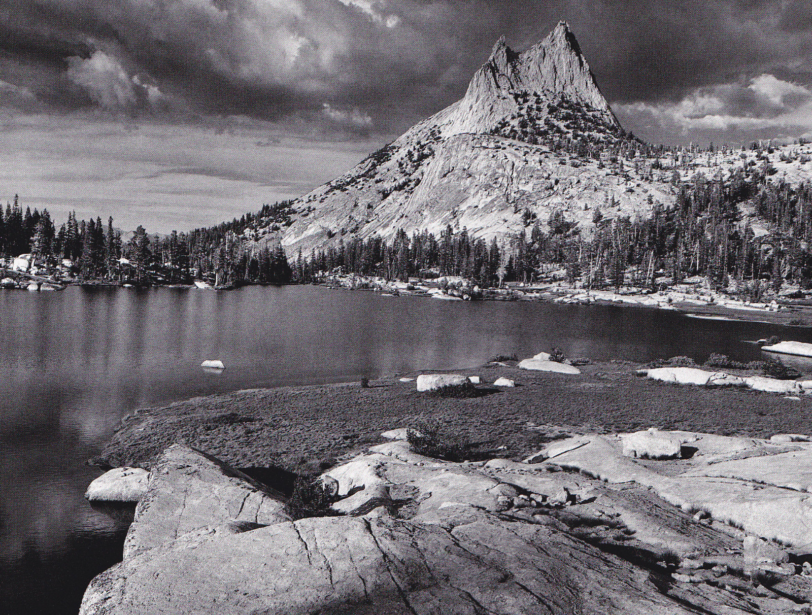 CATHEDRAL PEAK AND LAKE 1960 8x10 Poster/Photo FINE ART Print ANSEL ...