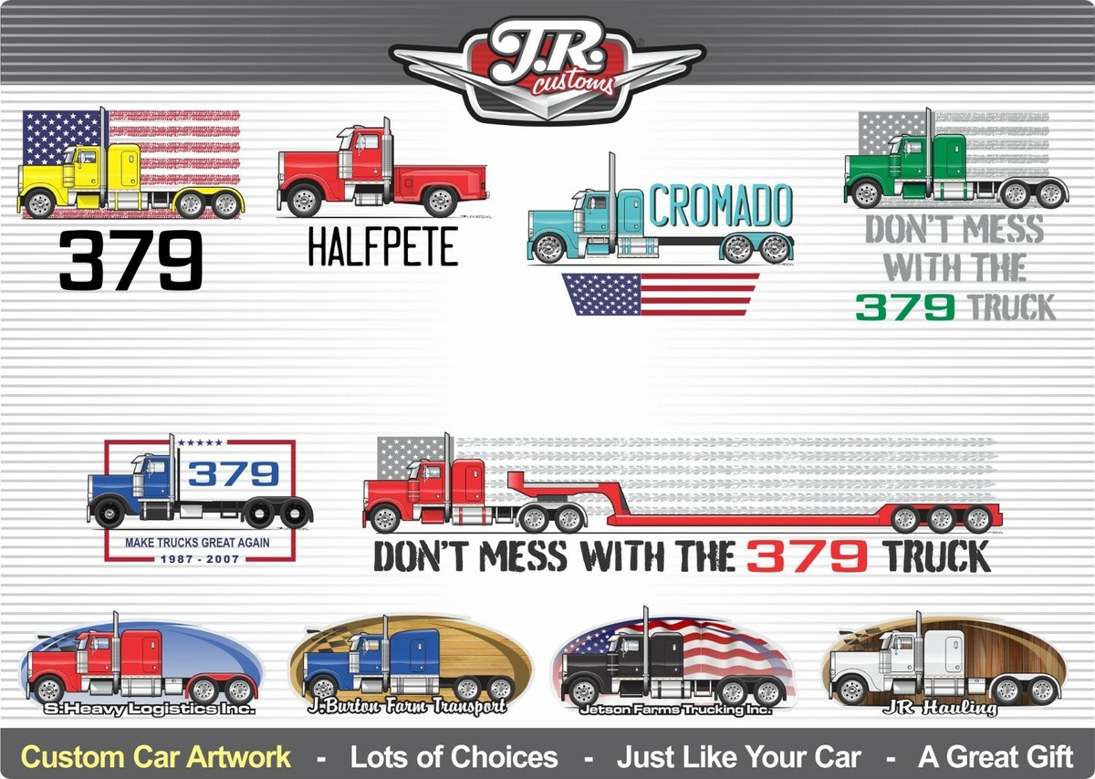 Custom Semi Truck Drawings